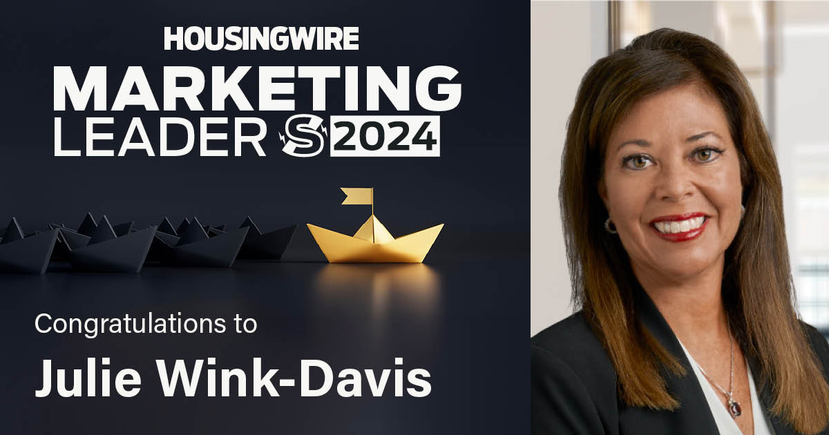 2024 Marketing Leader: Julie Wink-Davis - HousingWire