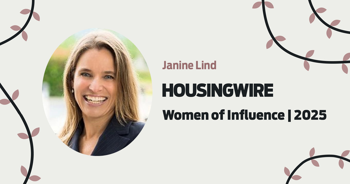 2025 Woman of Influence: Janine Lind - HousingWire