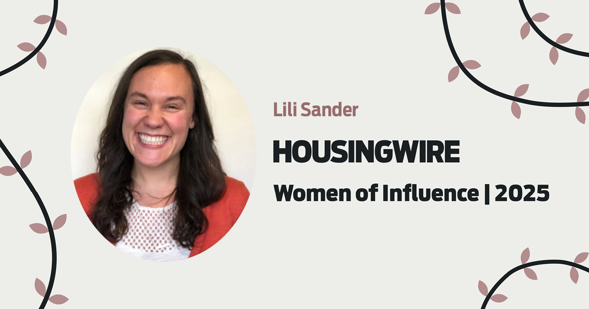 2025 Woman of Influence: Lili Sander - HousingWire