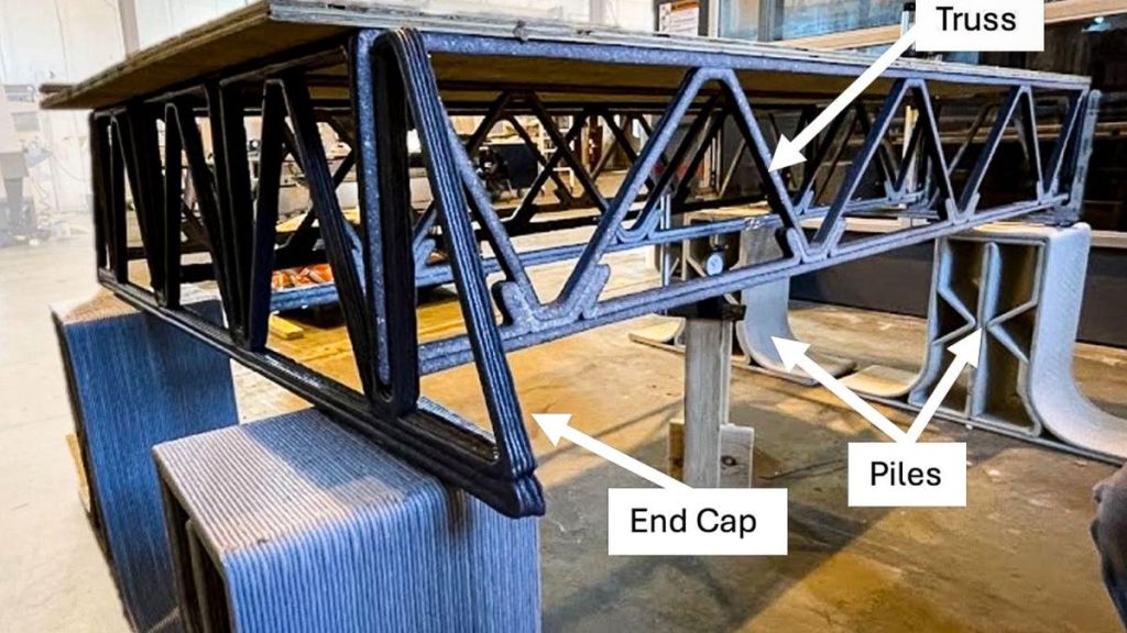 Trailblazing MIT team demos 3D-printed, recycled plastic floor truss